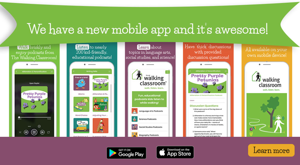 The Walking Classroom | Educational podcasts kids listen to while walking