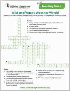 Wild and Wacky Weather Words Puzzle