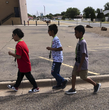 Students Walk with Purpose - The Walking Classroom
