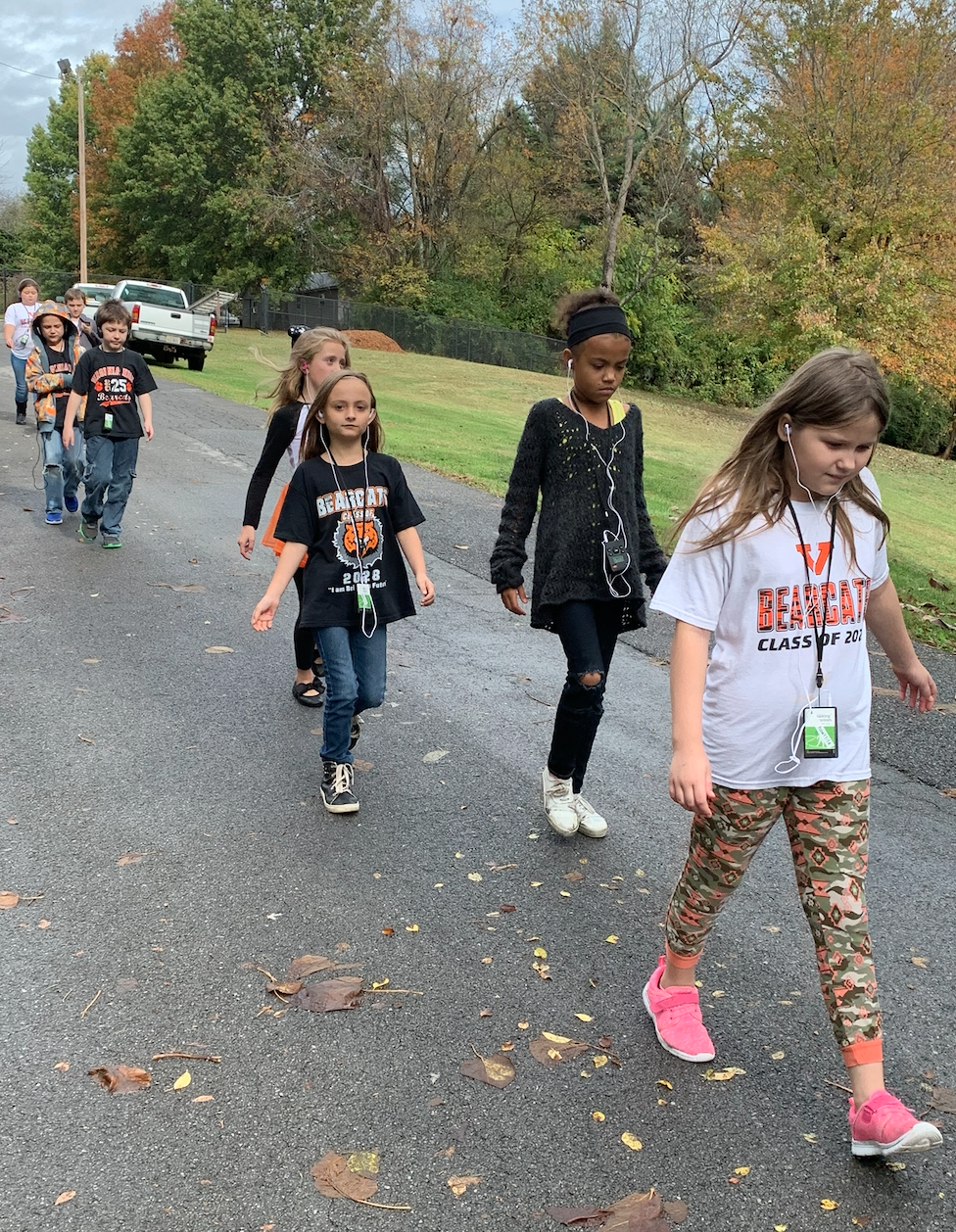 Second Graders Walk, Listen, and Learn! - The Walking Classroom