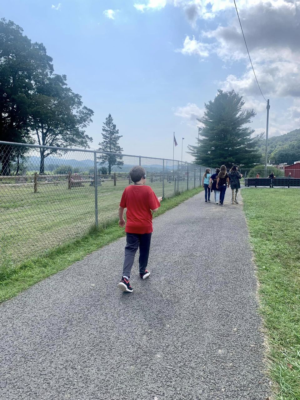 Excitement on "Walking Day" - The Walking Classroom